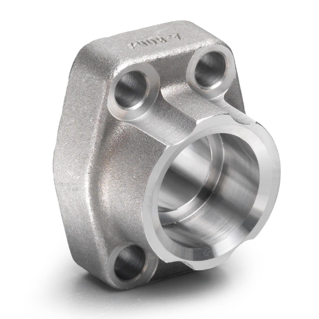 Deep Socket Weld Pipe Flange, Steel, Straight, 2" Pipe x 2" Code 62 ...