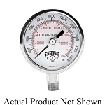 1/2" NPT Bottom, 4" Dial, 0 to 20,000 psi, Premium SS Liquid Filled Gauge, Single Scale | PipingNow